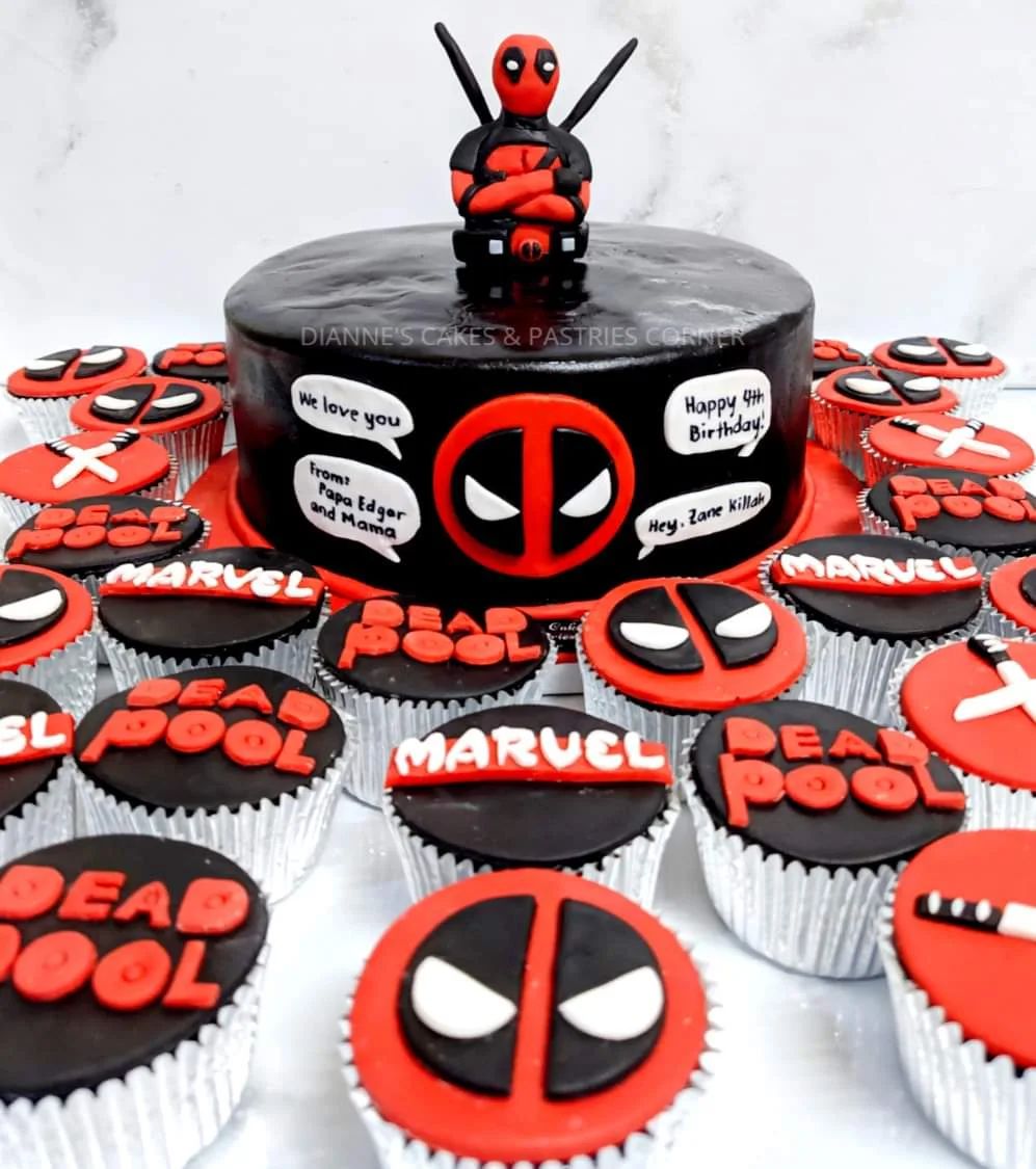 20 Deadpool Cake Designs for Birthday Celebrations 2024
