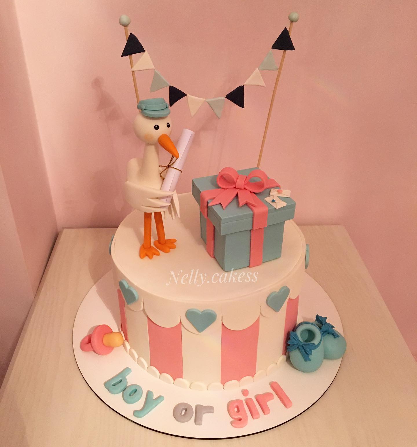 [Updated] 14 Stork Cake Designs Images for Birthday in 2024