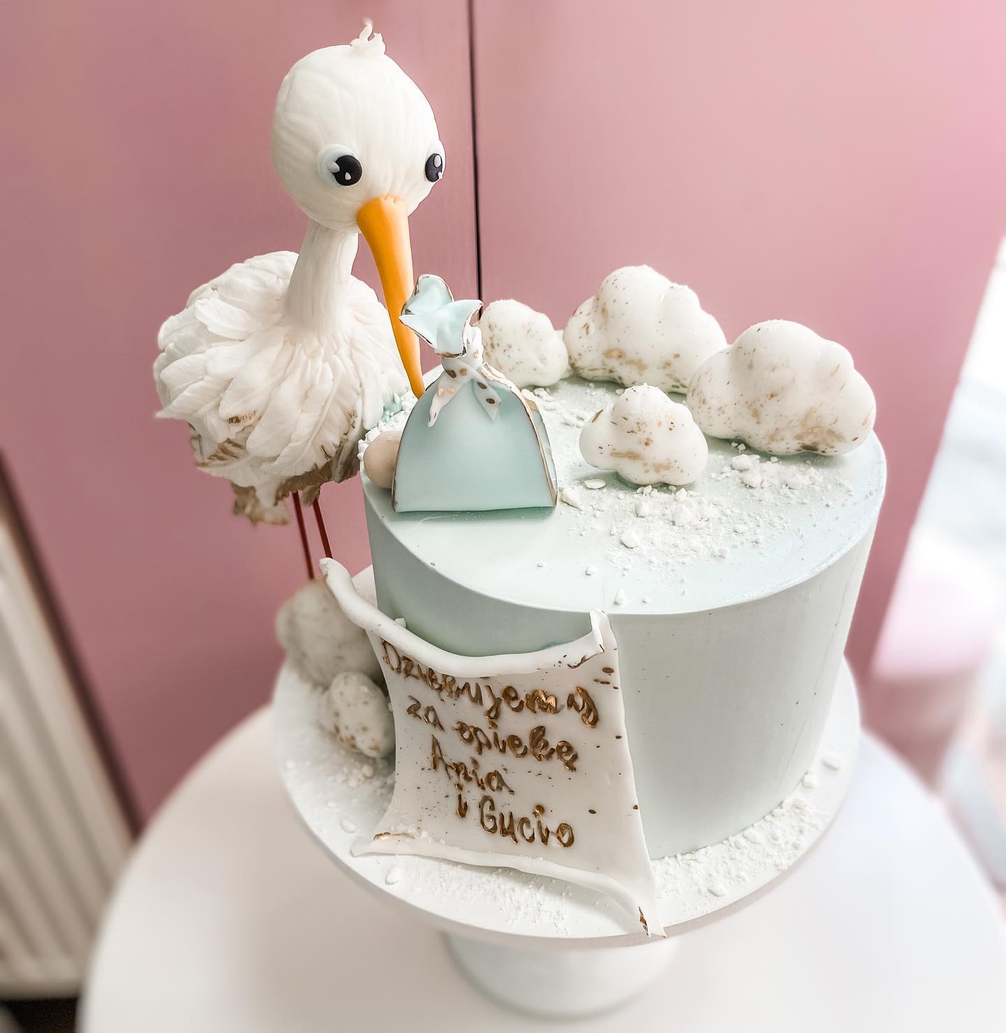[Updated] 14 Stork Cake Designs Images for Birthday in 2024