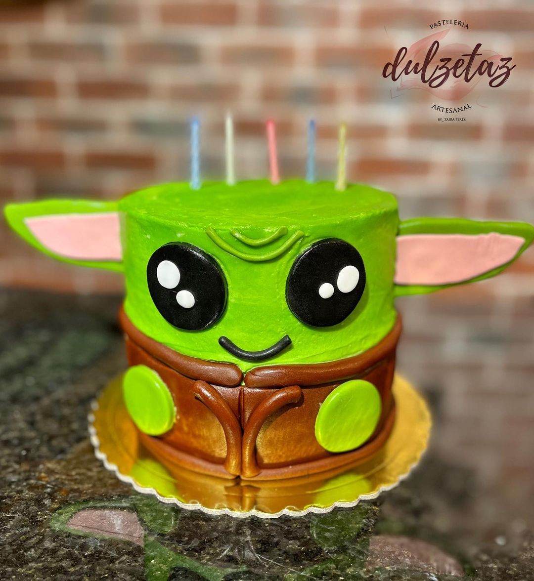 14 Baby Yoda Cake Designs Themes in 2024