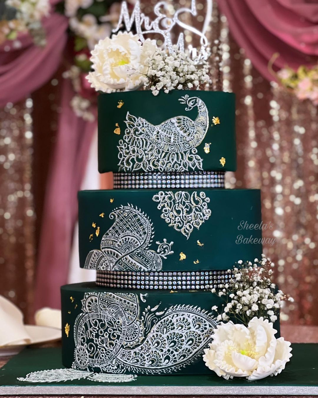 [Latest] 16 Henna Cake Designs Images in 2024