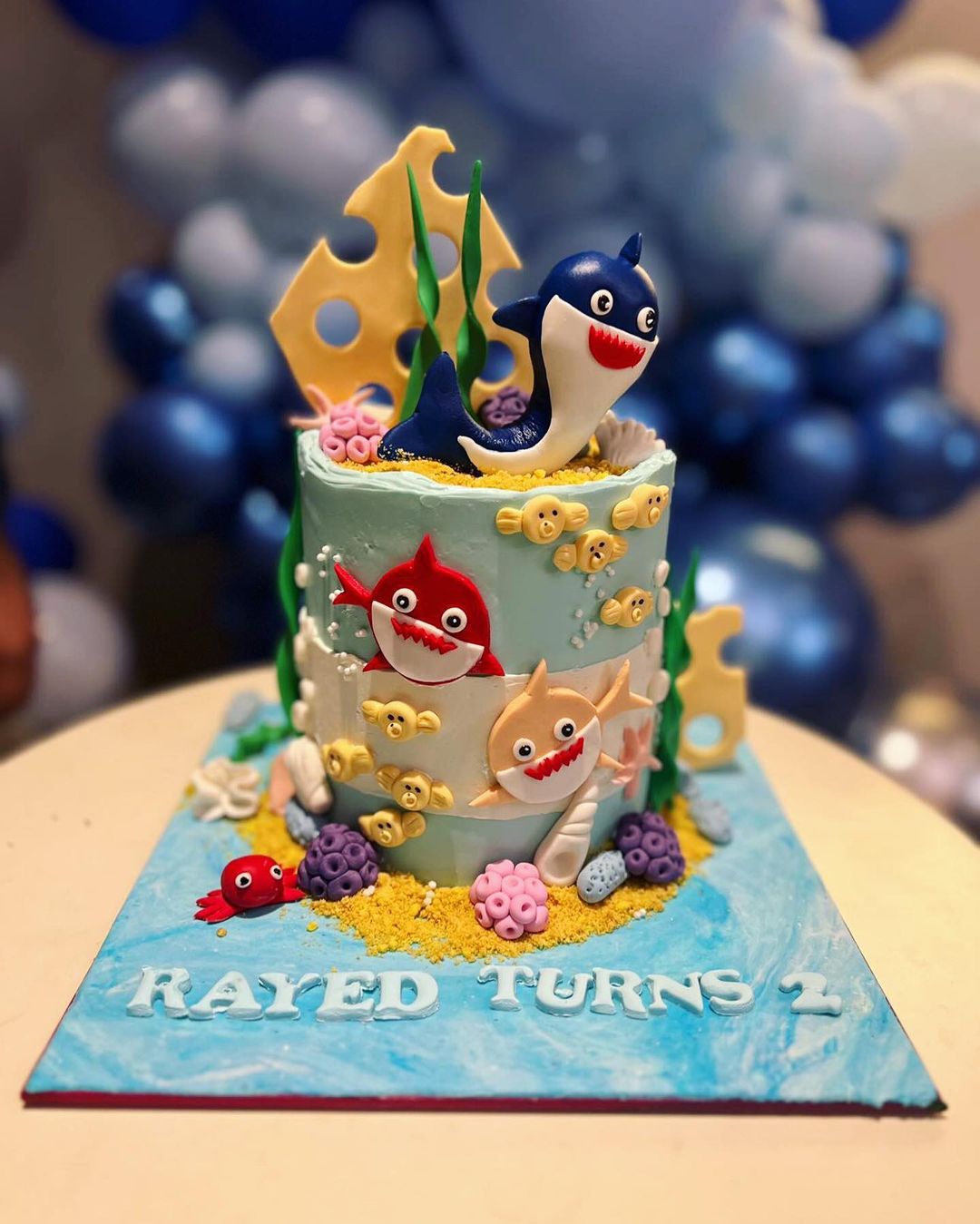Baby Shark Cake Designs Decorations in 2024