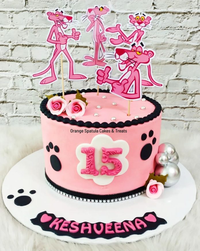 Pink Panther Cake Design Ideas Decorations in 2024