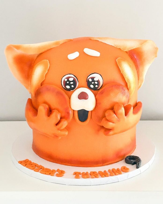 Cake with a Flair: Red Panda Design for Your Celebration