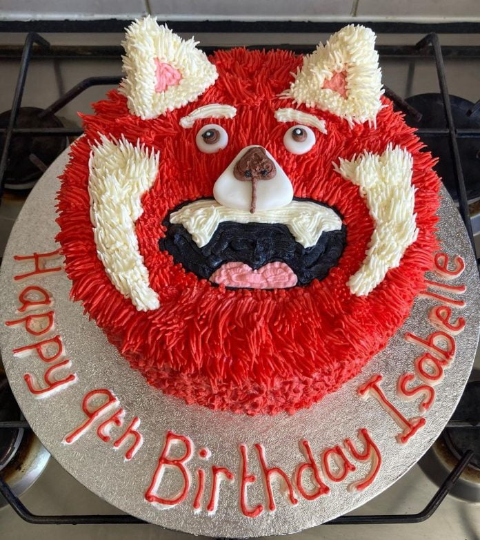 Cake with a Flair: Red Panda Design for Your Celebration